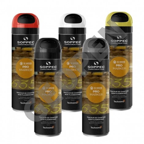 Sprej Soppec PRO Marker obsahuje nefluorescenční označovací barvu